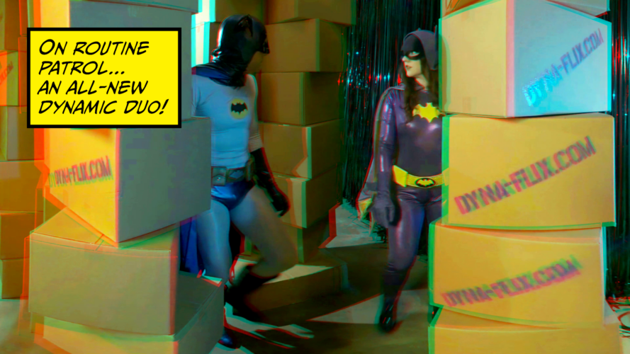 Batman and Batgirl vs. Catwoman in 3D! | Dyna-Flix.com