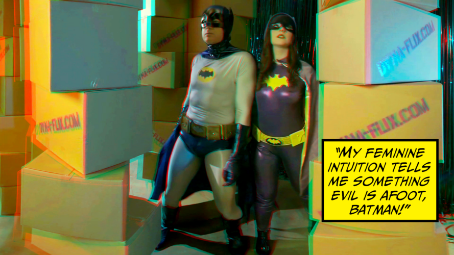 Batman and Batgirl vs. Catwoman in 3D! | Dyna-Flix.com
